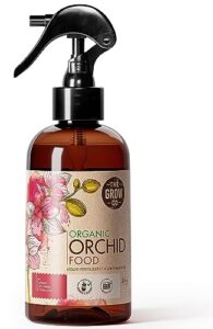 organic ready to spray orchid food mist - bloom booster fertilizer for orchids in pots - plant nutrients for healthy flower & reblooms (8 oz)