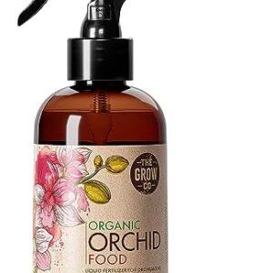 Organic Ready to Spray Orchid Food Mist - Bloom Booster Fertilizer for Orchids in Pots - Plant Nutrients for Healthy Flower & Reblooms (8 oz)