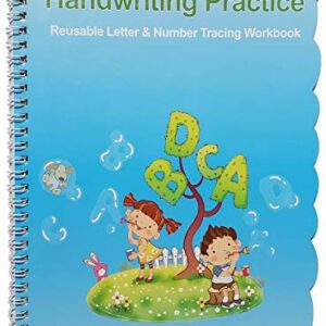 Handwriting Practice - Reusable Letter and Number Tracing Workbook