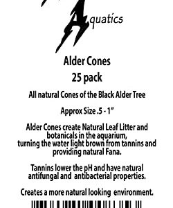 Alder & Casuarina Cones Betta/Shrimp Tank Promotes Natural Habitat, Breeding, Tannin Producing Improves Immunity, Easy to Use, Alder Cone Alternative by Awesome Aquatic (25 Pack Alder)