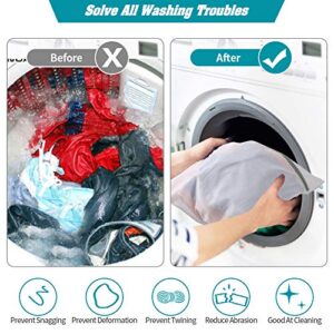 2PCS, Premium Fine Mesh Laundry Bags (1L+1M). To Prevent Wrinkling, Tweaking, Twine, Reduce Abrasion, Protect Delicates, Store and Pack Luggage. For Underwear, Bra, Pantyhose, Socks Machine Wash.