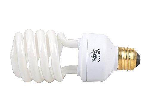 LUCKY HERP 10.0 UVB Fluorescent Desert Terrarium Lamp Bulb,E26,Screw Thread,26 Watts