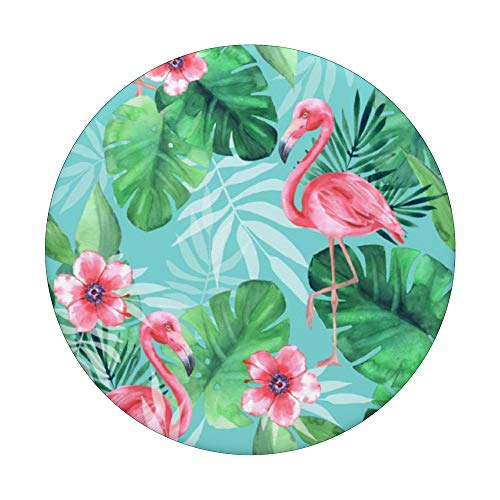 Flamingo Cute Tropical Animal lovers Gift PopSockets PopGrip: Swappable Grip for Phones & Tablets