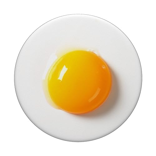 Egg white orange foodie Sunnyside up Fried Egg yolk food PopSockets Standard PopGrip