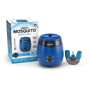 thermacell e55 e-series rechargeable mosquito repeller with 20’ mosquitoprotection zone; royal blue; includes 12-hr repellent refill;deet free bug spray alternative; scent free;no candle or flame,navy