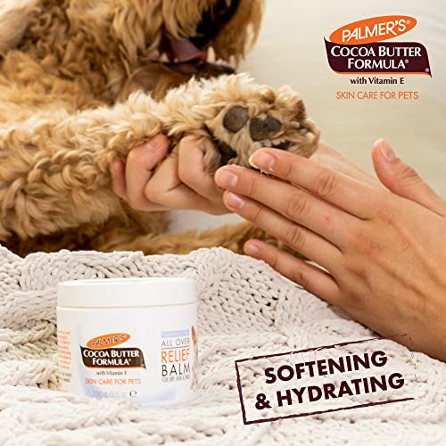 Palmer's for Pets Cocoa Butter Fragrance Free All Over Relief Balm for Dogs | Dog Skin Soother Balm, Dog Paw Balm for Dry Skin & Pads Cocoa Butter Formula with Vitamin E for Pets (FF15589)