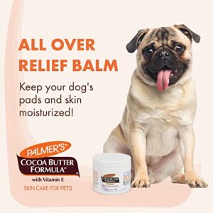 Palmer's for Pets Cocoa Butter Fragrance Free All Over Relief Balm for Dogs | Dog Skin Soother Balm, Dog Paw Balm for Dry Skin & Pads Cocoa Butter Formula with Vitamin E for Pets (FF15589)