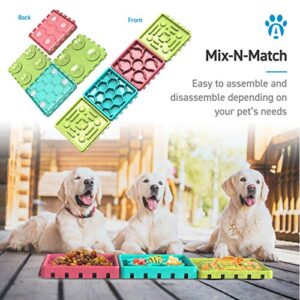 Any Pet - Slow Feeding Mat, Tray, Slow Feeder Dog Bowls, Food Mat for Dog, Dog Lick Pad Anxiety Relief Feeding Mat with Suction