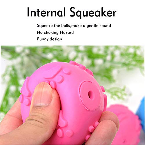 Nlmskzzy Dog Squeaky Balls ，Dog Balls for Small Medium Large Dogs Squeaky Toy Balls 3 Pcs