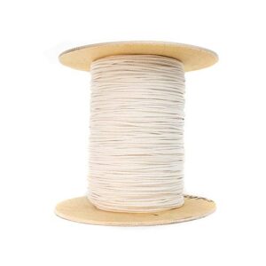 West Coast Paracord Diamond Braid Cotton Rope - All-Purpose Natural Sash Cord - Durable and Lightweight (100 Feet, 1/8 Inch)