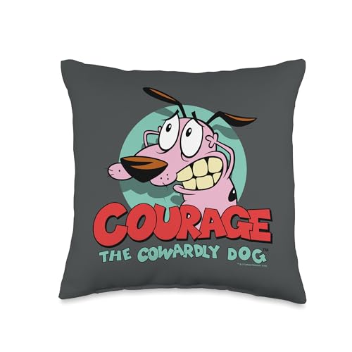 Courage the Cowardly Dog Courage Throw Pillow, 16x16, Multicolor