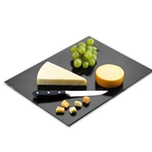 Tempered Black Glass Cutting Board – Long Lasting Black Glass – Scratch Resistant, Heat Resistant, Shatter Resistant, Dishwasher Safe. (XLarge 16x20")