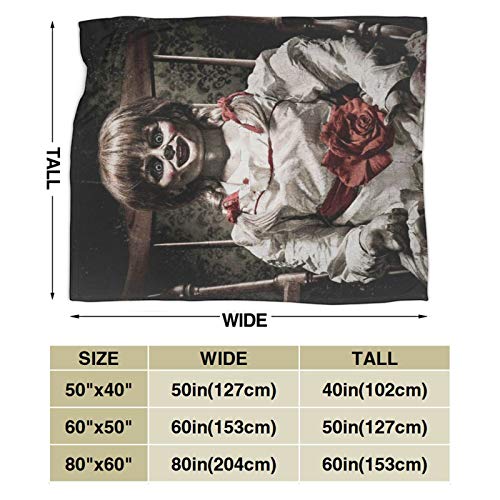 919 Annabelle Cr-Eation Fleece Throw Blanket for Couch Super Soft Cozy Microfiber Couch Blanket All Season 80"X60"