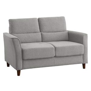 lexicon willow living room loveseat, gray