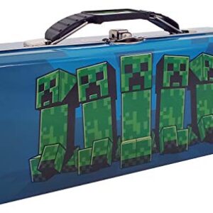 The Tin Box Company Minecraft Pencil and Tote Box (639407-12) , Blue small