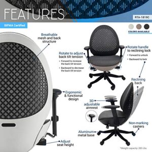 Techni Mobili Deco LUX Office Executive Chair, White