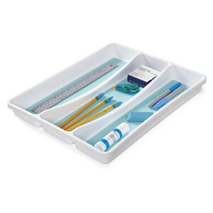 Copco Basics 3 Compartment Drawer Organizer, Aqua Sky