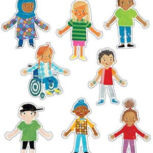 Carson Dellosa All are Welcome 36-Piece Student Diversity Cutouts, 36 Diverse Students Cutouts for Bulletin Board and Diverse Classroom Décor, Inclusive Cutouts for Classroom