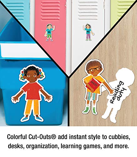 Carson Dellosa All are Welcome 36-Piece Student Diversity Cutouts, 36 Diverse Students Cutouts for Bulletin Board and Diverse Classroom Décor, Inclusive Cutouts for Classroom