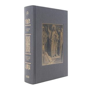 CSB Adorned Bible, Charcoal Cloth-Over-Board, Black letter, Elegant Design, Gustave Doré, Illustrations, Single-Column, Wide-Margins, Easy-to-Read Bible Serif Type