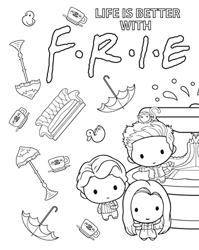 The Official Friends Coloring Book: The One with 100 Images to Color!