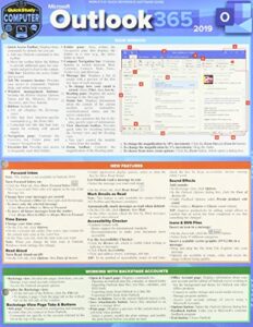 microsoft outlook 365 2019: a quickstudy laminated software reference guide