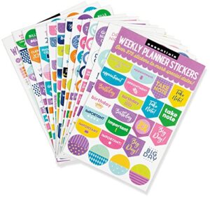 peter pauper press essentials weekly planner stickers (set of 575 stickers)