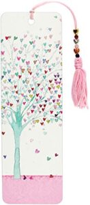 tree of hearts beaded bookmark