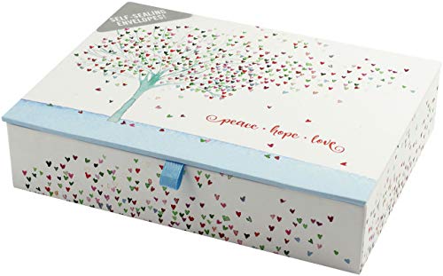 Festive Tree of Hearts Deluxe Boxed Holiday Cards (Christmas Cards, Greeting Cards)