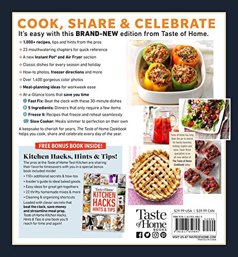 Taste of Home Cookbook Fifth Edition w bonus