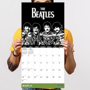 TF PUBLISHING 2024 The Beatles Wall Calendar | Large Grids for Appointments and Scheduling | Vertical Monthly Wall Calendar 2024 | Home and Office Organization | Premium Matte Paper | 12"x12”