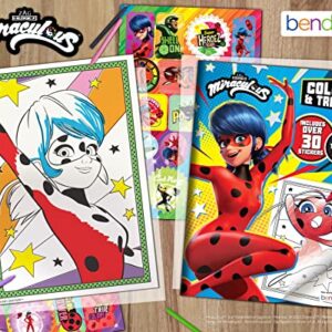 Bendon Miraculous: Tales of Ladybug and Cat Noir 48 Page Color & Trace Coloring Book 52562