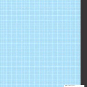 Graph paper Composition Notebook: Grid Paper Notebook | Quad Ruled | 100 Pages | 8.5 x 11" | Blue