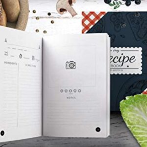 My Recipe Book To Write In: Make Your Own Cookbook - My Best Recipes And Blank Recipe Book Journal For Personalized Recipes - Blank Recipe Journal And Organizer For Recipes