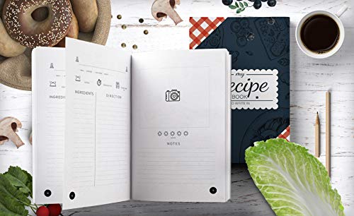 My Recipe Book To Write In: Make Your Own Cookbook - My Best Recipes And Blank Recipe Book Journal For Personalized Recipes - Blank Recipe Journal And Organizer For Recipes