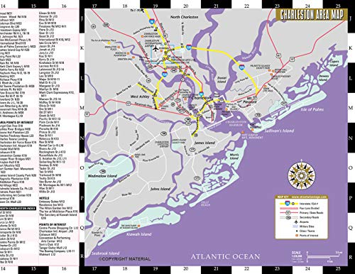 Streetwise Charleston Map - Laminated City Center Street Map of Charleston, South Carolina (Michelin Streetwise Maps)