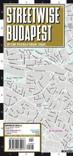 Streetwise Budapest Map: Laminated City Center Street Map of Budapest, Hungary (Michelin Streetwise Maps)