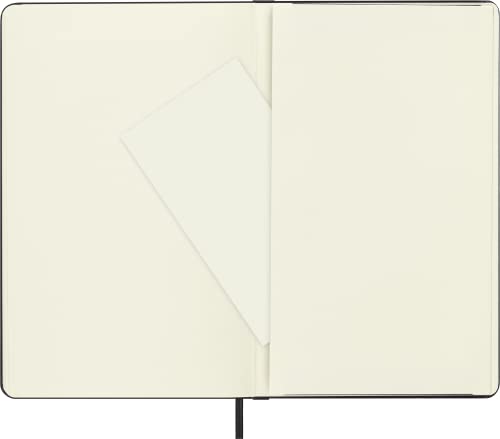 Moleskine Classic Notebook, Hard Cover, Large (5" x 8.25") Plain/Blank, Black, 240 Pages