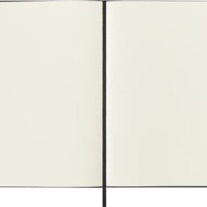 Moleskine Classic Notebook, Hard Cover, Large (5" x 8.25") Plain/Blank, Black, 240 Pages