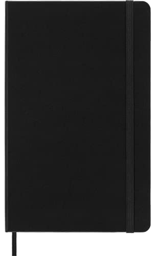 Moleskine Classic Notebook, Hard Cover, Large (5" x 8.25") Plain/Blank, Black, 240 Pages