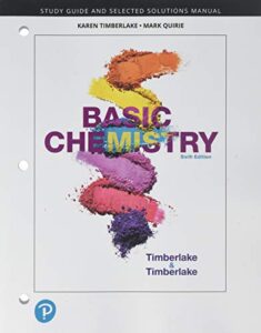 student study guide and selected solutions manual for basic chemistry