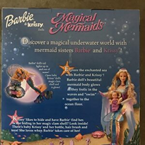 Magical Mermaids Barbie and Krissy Doll Light-up Tail with Glowing Shell Set