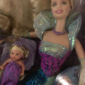 Magical Mermaids Barbie and Krissy Doll Light-up Tail with Glowing Shell Set