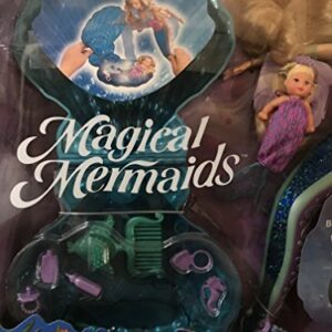 Magical Mermaids Barbie and Krissy Doll Light-up Tail with Glowing Shell Set