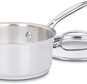 Cuisinart 1.5 Quart Saucepan w/Cover, Chef's Classic Stainless Steel Cookware Collection, 719-16