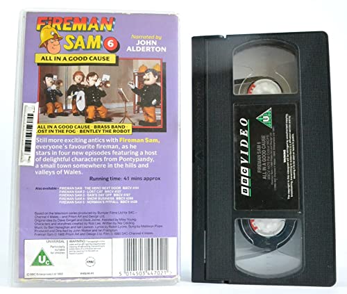 Fireman Sam (vol.6): All In A Good Cause - Bentley The Robot - Children’s VHS