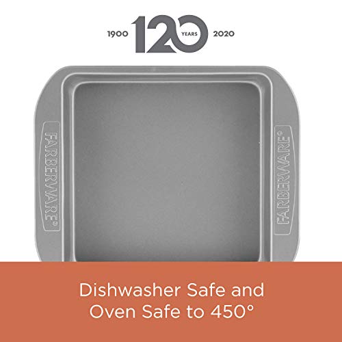 Farberware Nonstick Bakeware Baking Pan / Nonstick Cake Pan, Rectangle - 9 Inch x 13 Inch, Gray