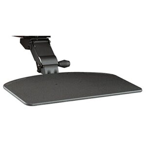 bush business furniture articulating keyboard tray with galaxy finish