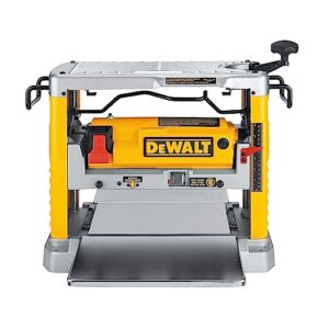 dewalt benchtop planer, 15-amp, 12-1/2-inch, 3-knife cutter, 20,000 rpm, corded (dw734)