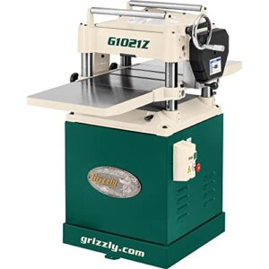 grizzly industrial g1021z - 15" 3 hp planer with cabinet stand